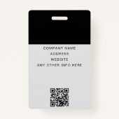 Custom QR Code With Your Logo Company Event ID Badge | Zazzle