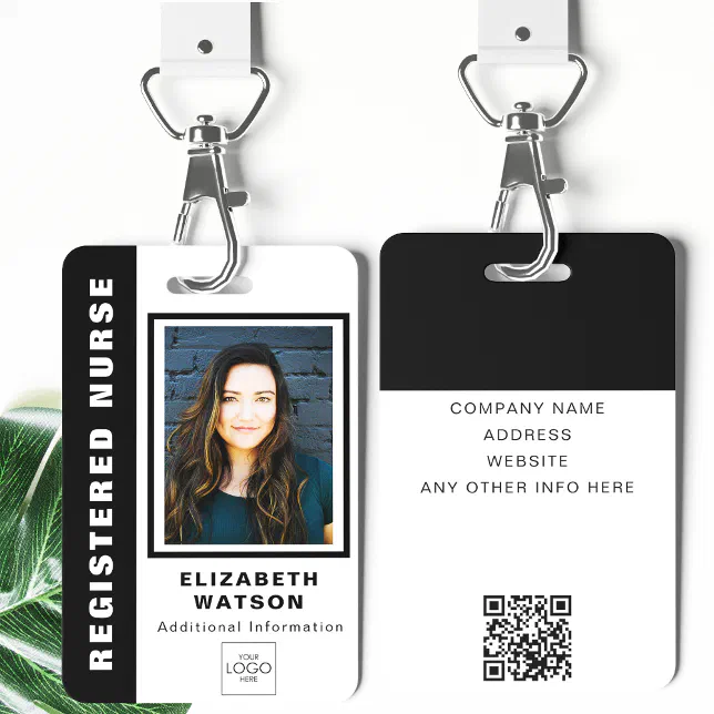 Custom QR Code With Your Logo Company Event ID Badge | Zazzle
