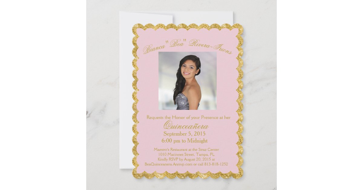 Custom Quinceanera Invitation | Zazzle