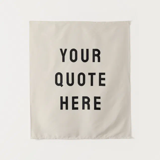 Custom Quote Banner Personalized Your Quote Wall Tapestry | Zazzle