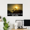 Custom Quote Motivational Poster- Mountain Summit Poster | Zazzle