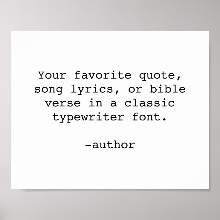 Custom Quote Print / Custom Quote Maker | Zazzle