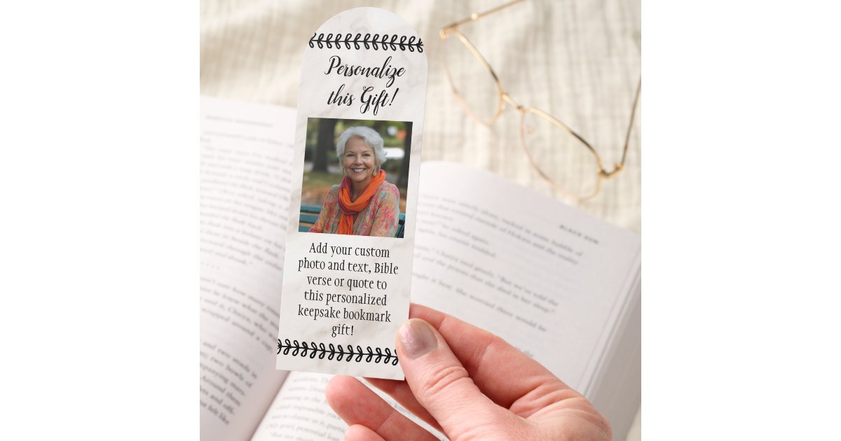 Custom Quote Saying Photo Personalized Keepsake Bookmarks | Zazzle