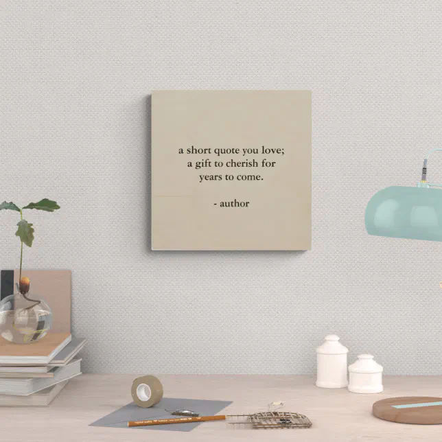 Custom Quote Sign, Wood Wall Art | Zazzle