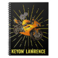 Custom Racing Bike Motocycle Boys Back-to- school Notebook | Zazzle