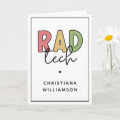Custom Rad Tech Radiologic Technologist Radiology Card | Zazzle
