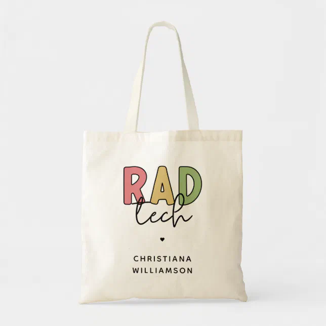 Custom Rad Tech Radiologic Technologist Radiology Tote Bag | Zazzle