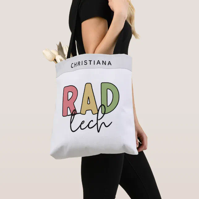 Custom Rad Tech Radiologic Technologist Radiology Tote Bag | Zazzle