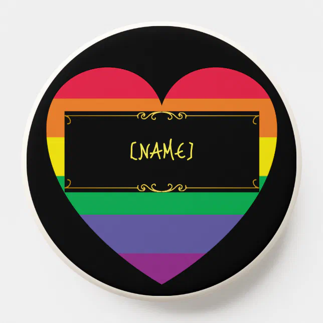 Custom Rainbow Flag LGBTQ+ and Queer Pride PopSocket | Zazzle