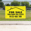 Custom real estate banner sign for realtor company | Zazzle