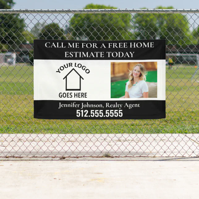 Custom Real Estate Company Logo Realtor Marketing Banner | Zazzle