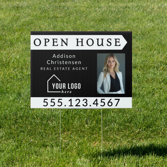 Custom Realtor Open House Yard Sign | Zazzle