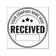 Custom Received Business Self Inking Rubber Stamp | Zazzle