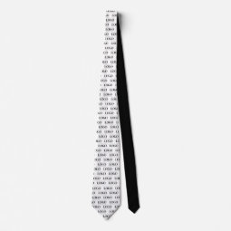 Custom Rectangle Business Company Logo Pattern Neck Tie | Zazzle
