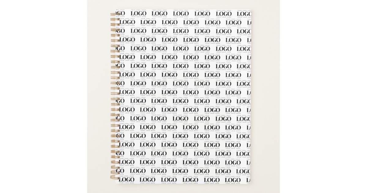 Custom Rectangle Business Company Logo Pattern Planner | Zazzle