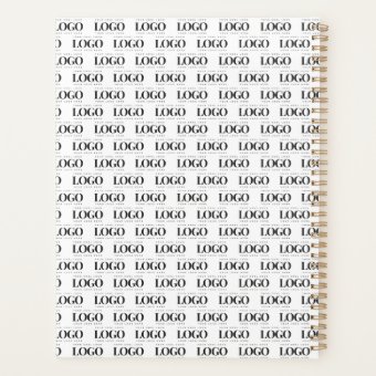 Custom Rectangle Business Company Logo Pattern Planner | Zazzle