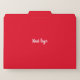 Custom Red Add Your Text File Folders | Zazzle