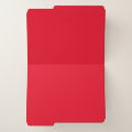 Custom Red Add Your Text File Folders | Zazzle