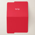 Custom Red Add Your Text File Folders | Zazzle