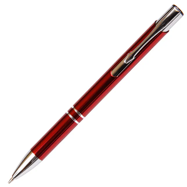 Custom Red Aluminum Promotional Ball Point Pen | Zazzle
