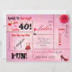 Custom Red and Pink Birthday Party Invites | Zazzle