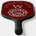 Custom Red and White Fireman emblem Symbols Pickleball Paddle | Zazzle