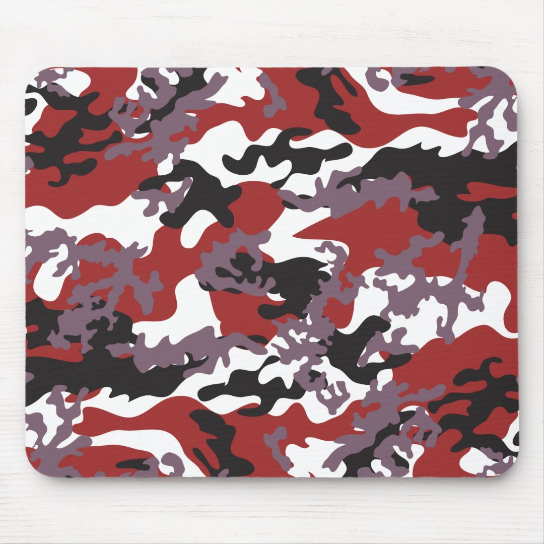 Custom Red Camo Mousepad | Zazzle