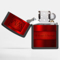 Custom Red Metallic-Look Zippo Lighter | Zazzle