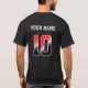 Custom Red Number 10 Personalized T-Shirt | Zazzle