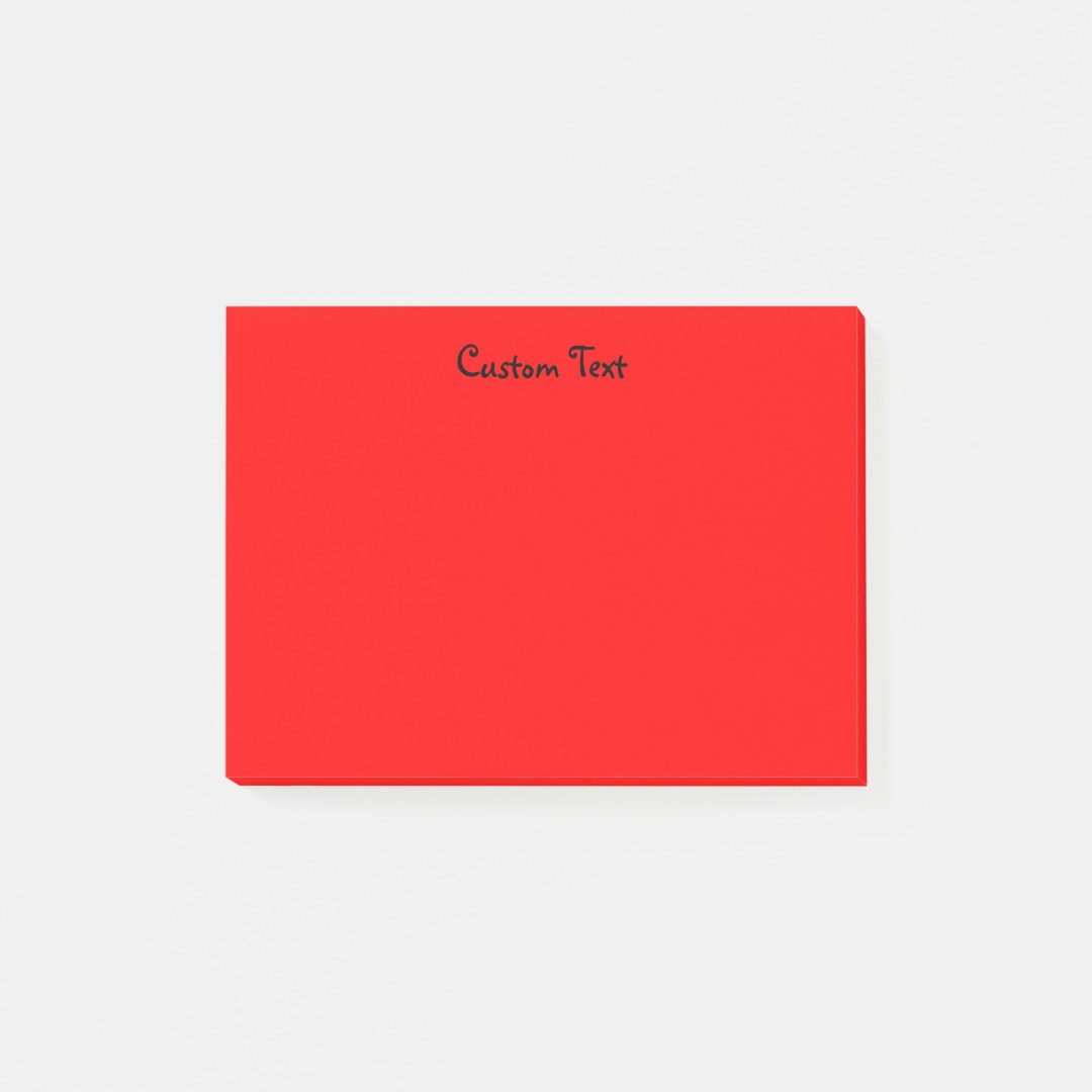 Custom Red Post-it Notes | Zazzle