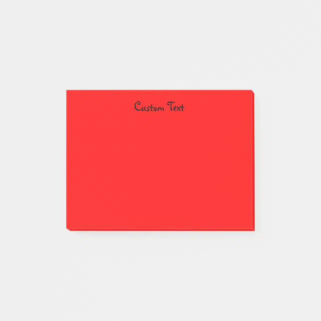 Custom Red Post-it Notes | Zazzle