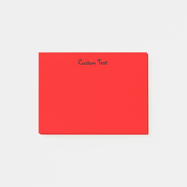 Custom Red Post-it Notes | Zazzle