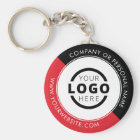 Custom Company Business Logo Keychain | Zazzle.com