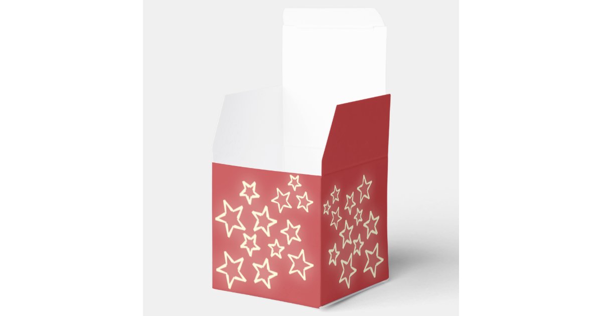 Custom Red Stars | Personalized Boxes | Zazzle