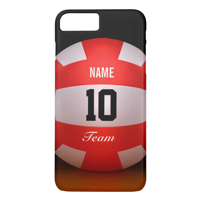 Custom Red Volleyball Case-Mate iPhone Case | Zazzle