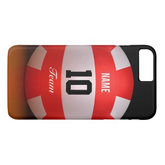 Custom Red Volleyball Case-Mate iPhone Case | Zazzle