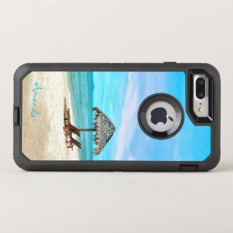 Custom Relaxing Ocean Beach Landscape OtterBox iPhone Case | Zazzle