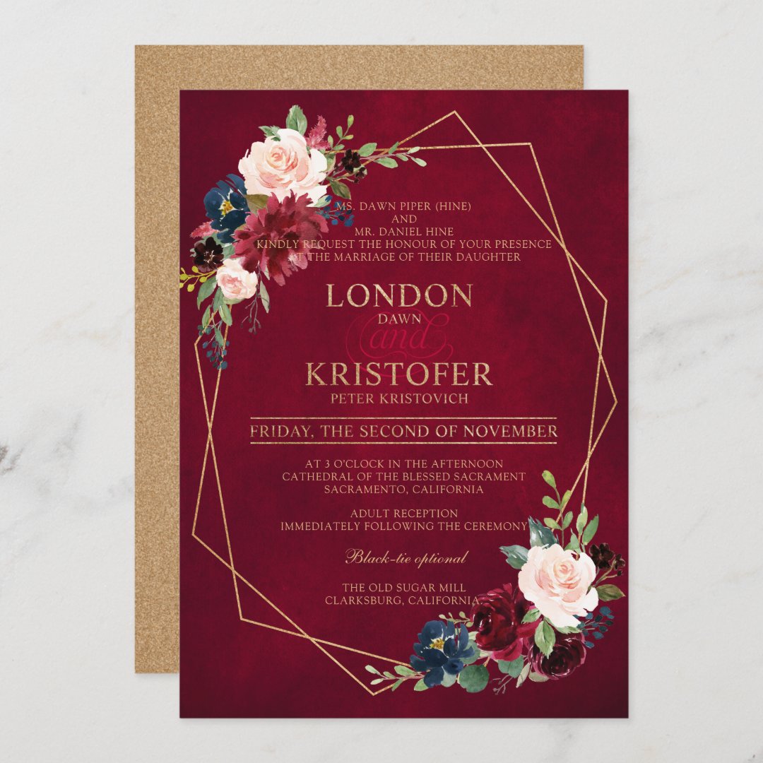 Custom Request Ms. London Dawn Invitation | Zazzle