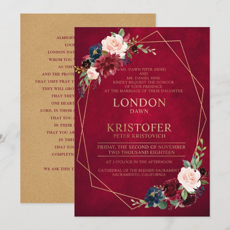 Custom Request Ms. London Dawn Invitation | Zazzle