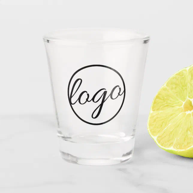 Custom Restaurant Business Bar Logo Shot Glass | Zazzle