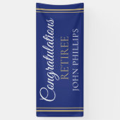 CUSTOM RETIREMENT banner | Zazzle