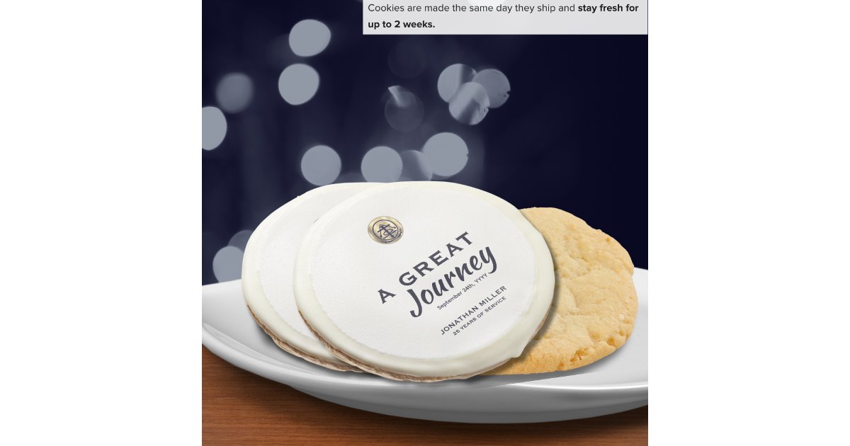 Custom Retirement Party Sugar Cookies | Zazzle