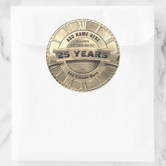 Custom Retirement Sticker | Zazzle