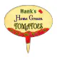 Custom Retro Home Grown Tomatoes Plant Marker Cake Topper | Zazzle
