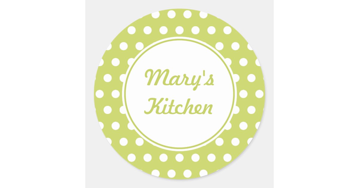 Custom Retro Kitchen Stickers | Zazzle