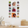 Custom Retro Photo Collage And Text Poster | Zazzle
