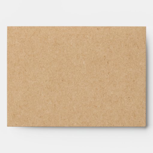 Custom return address faux Kraft paper look Envelope | Zazzle