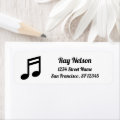Custom Return Address Labels with music note logo | Zazzle