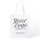Custom Reusable Grocery Bag Promotional Logo | Zazzle