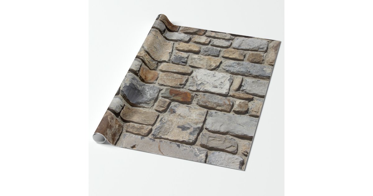 Custom Rock Wall Wrapping Paper | Zazzle